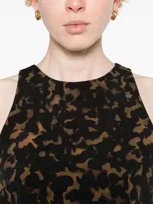 Theory Tortoiseshell Print Shift Dress