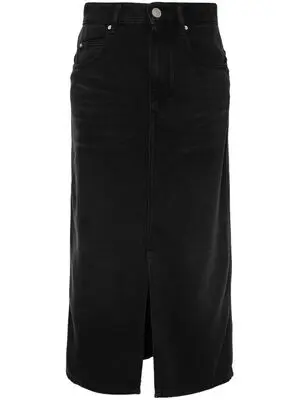 Isabel Marant Étoile Tilauria Denim Midi Skirt - Black