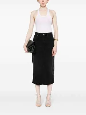 Isabel Marant Étoile Tilauria Denim Midi Skirt - Black