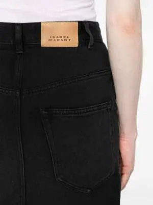 Isabel Marant Étoile Tilauria Denim Midi Skirt - Black