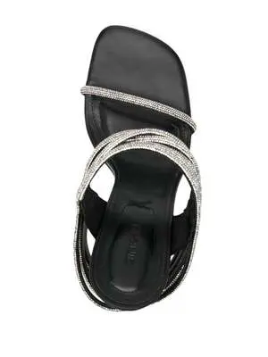 Simkhai Infinity 90mm Crystal-embellished Leather Sandals
