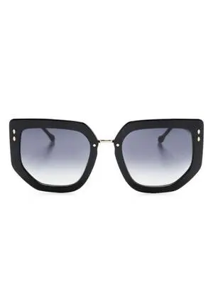 Isabel Marant Geometric-frame Sunglasses - Black