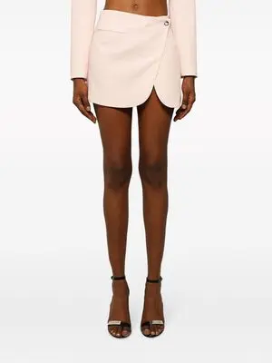 Coperni Tailored Wrap Miniskirt - Pink