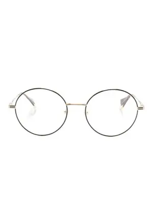 GIGI STUDIOS Perla Round-frame Glasses - Gold