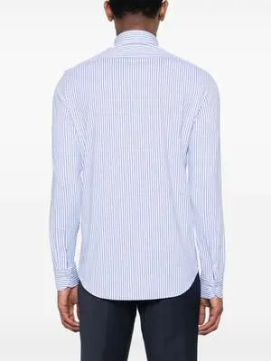 Paul & Shark Logo-embroidered Striped Shirt