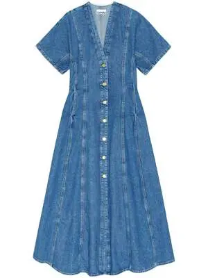Ganni Button Up Day Dresses