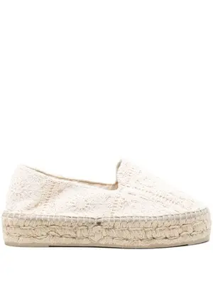 Manebí Yucatán Crochet Espadrilles - Neutrals