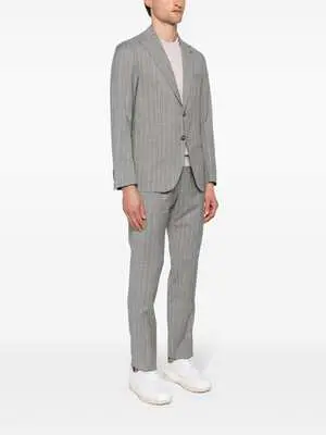 Tagliatore Single-breasted Striped Wool Suit