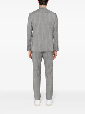 Tagliatore Single-breasted Striped Wool Suit
