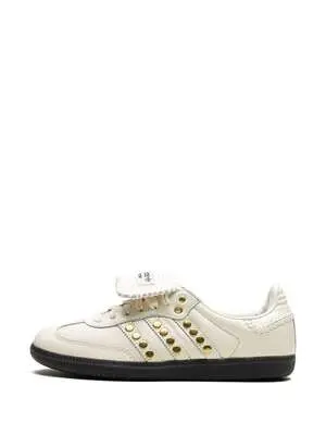 Adidas X Wales Bonner Samba Studded Sneakers - Neutrals