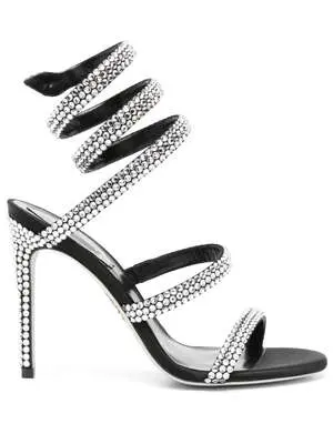 Rene Caovilla Cleo 105mm Sandals - Black