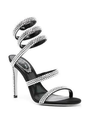 Rene Caovilla Cleo 105mm Sandals - Black