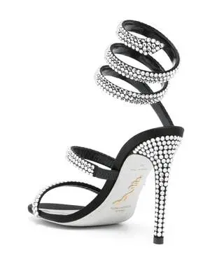 Rene Caovilla Cleo 105mm Sandals - Black