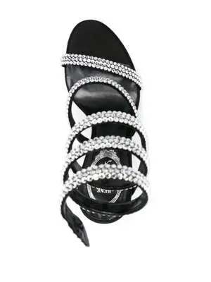 Rene Caovilla Cleo 105mm Sandals - Black