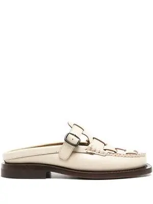 Hereu Bonell Leather Mules - Neutrals