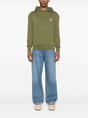 Maison Kitsuné Chillax Fox-patch Hoodie - Green