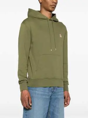 Maison Kitsuné Chillax Fox-patch Hoodie - Green