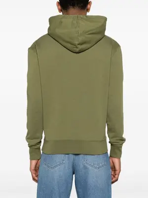 Maison Kitsuné Chillax Fox-patch Hoodie - Green
