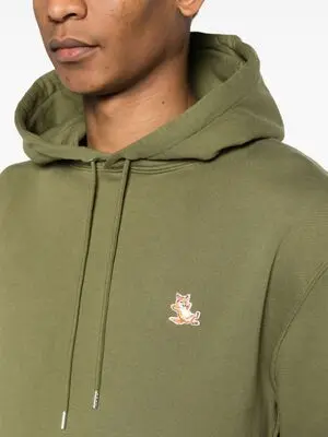 Maison Kitsuné Chillax Fox-patch Hoodie - Green