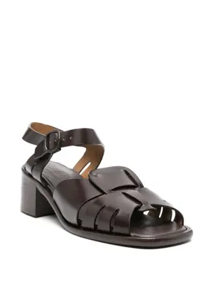 Hereu Ancora Leather Sandals - Brown