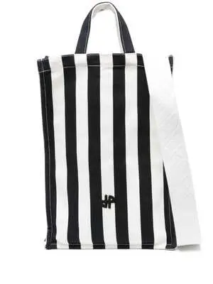Patou Vertical Jp Canvas Tote - White