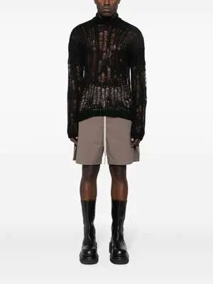 Rick Owens Tommy Lupetto Open-knit Jumper - Black