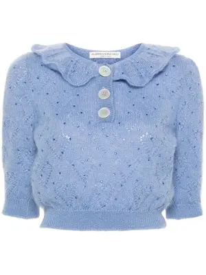 Alessandra Rich Button Detailed Knitwear For Women