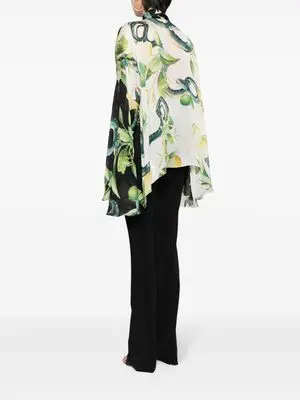 Roberto Cavalli Graphic-print Silk Shirt