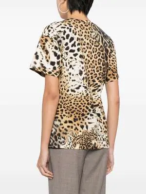 Roberto Cavalli Leopard-print T-shirt