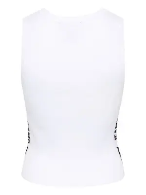 Dkny Jacquard-logo Ribbed Tank