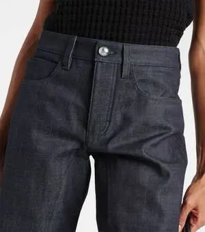 JIL SANDER Tapered Cropped Mid-rise Jeans