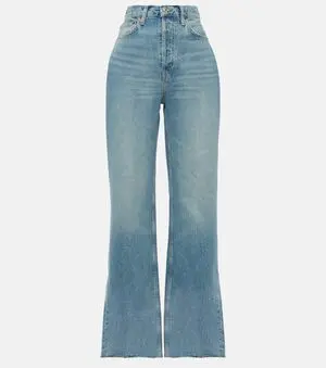 RE/DONE High-rise Wide-leg Jeans - Blue