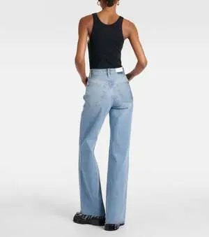 RE/DONE High-rise Wide-leg Jeans - Blue