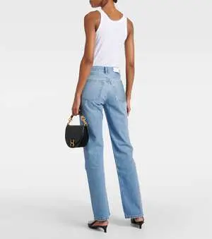 RE/DONE High-rise Straight-leg Jeans