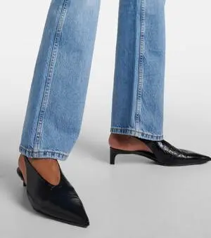 RE/DONE High-rise Straight-leg Jeans