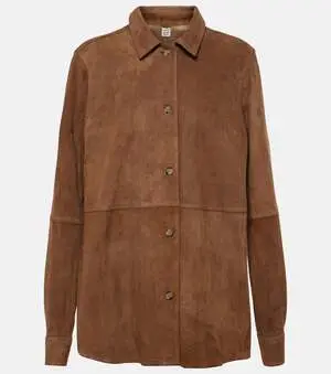 TOTEME Suede Shirt - Brown