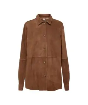 TOTEME Suede Shirt - Brown