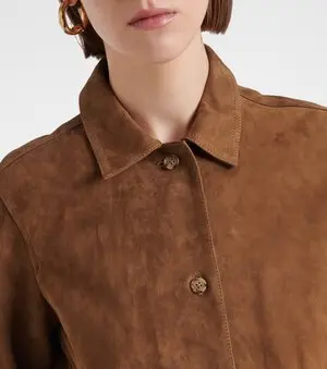 TOTEME Suede Shirt - Brown