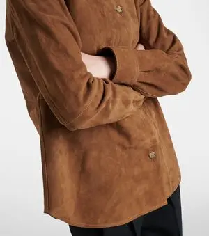 TOTEME Suede Shirt - Brown