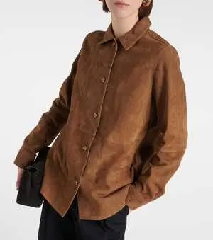 TOTEME Suede Shirt - Brown