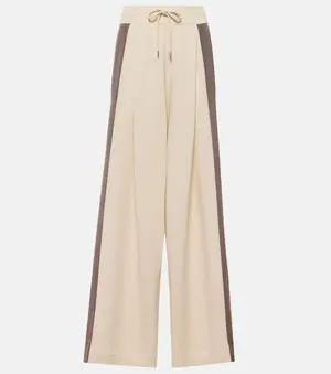 Dries Van Noten Hadium Cotton Jersey Sweatpants - White