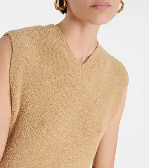 TOTEME Cotton-blend Terry Sweater Vest