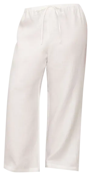 REFORMATION Olina Linen Pant ES White