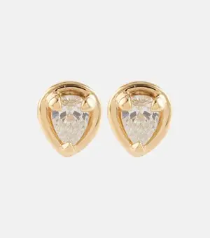 STONE AND STRAND 14kt Yellow Earrings With Diamonds - Gold