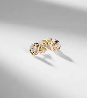 STONE AND STRAND 14kt Diamond Earrings