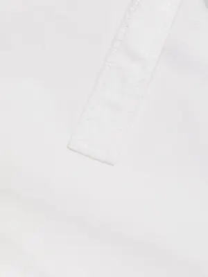 GANNI Poplin Bow Short-sleeve Minidress - Bright White