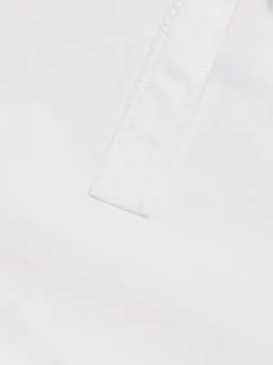 GANNI Poplin Bow Short-sleeve Minidress - Bright White