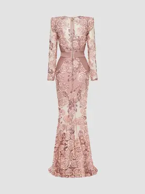 ZHIVAGO The Beginning Floral Lace Gown