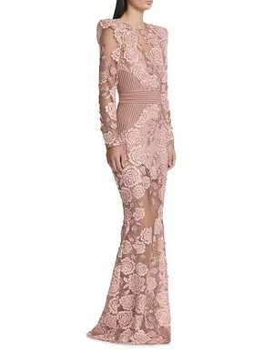 ZHIVAGO The Beginning Floral Lace Gown