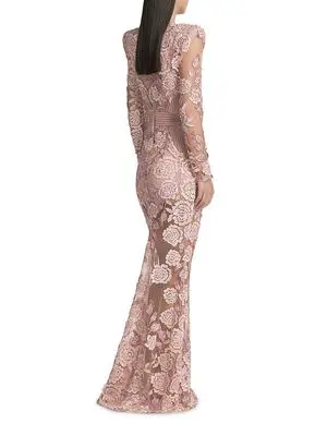 ZHIVAGO The Beginning Floral Lace Gown